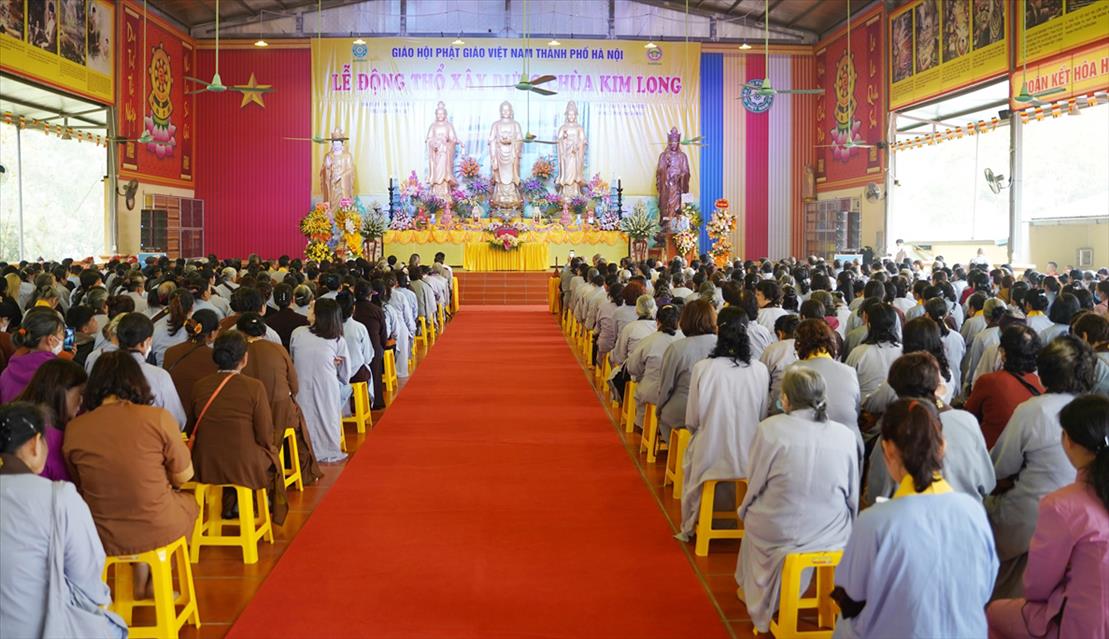 Lễ động thổ xây dựng chùa Kim Long - Hà Nội