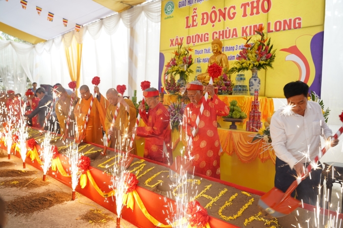 Lễ động thổ xây dựng chùa Kim Long - Hà Nội